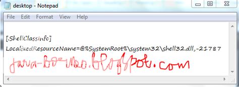 Muncul Notepad Pada Startup [ Shellclassinfo] Localizedresourcename Systemroot System32