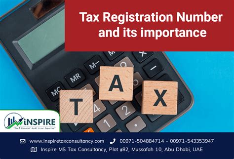 Tax Registration Number And Its Importance Inspire Ms Tax Consultancy Inspire Ms Tax Consultancy