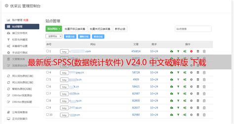 最新版 Spss 数据统计软件 V24 0 中文破解版 下载 自动文章采集器 优采云官网