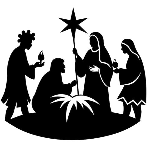 예수 의 출생 을 강조 하는 탄생 장면 프리미엄 Ai 생성 벡터