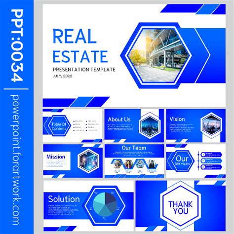 เทมเพลต Powerpoint โปรไฟล์บริษัท โทนสีน้ำเงิน ดูโดดเด่น 0034 เทมเพล