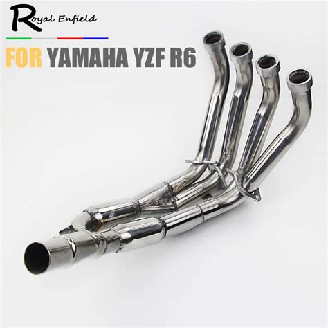 Motorcycle Exhaust Front Pipe For Yamaha Yzf R6 06 14 Exhaust Systems