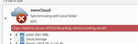 sync broken csync failed to access ℹ️ support nextcloud community