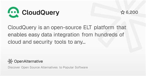 Cloudquery Open Source Alternative To Bigquery Segment And Snowflake