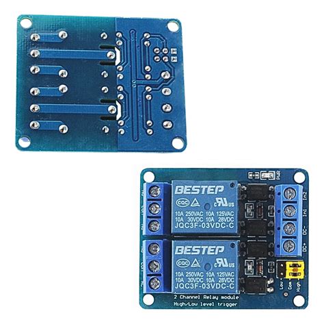 Módulo Rele 3v 10a 2 Canais Com Borne Kre Para Esp32 Smartcomp Seu