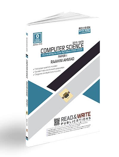 Computer Science O Level Paper 1 Revision Notes Article No 243 Book