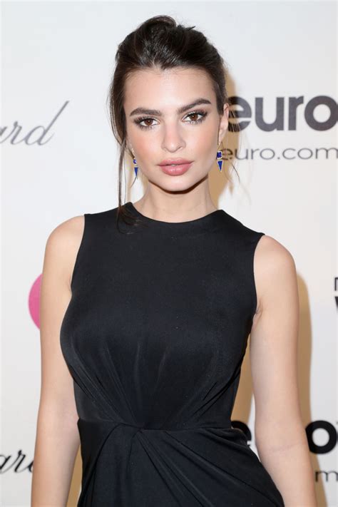Emily Ratajkowski Elton John Aids Foundation Academy Awards Viewing
