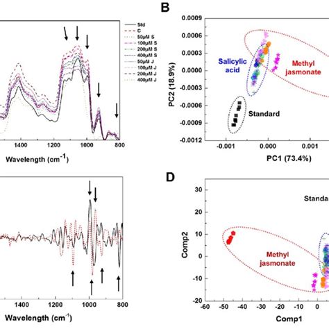 Multivariate Analysis Of Ft Ir Spectral Data From Whole Cell Extracts Download Scientific