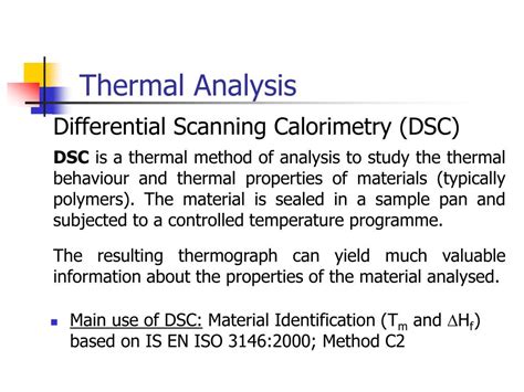 Ppt Thermal Analysis Powerpoint Presentation Free Download Id 4334965