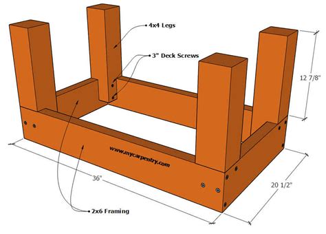 Deck Bench Plans Free Plans For A Bench Designed For A Deck