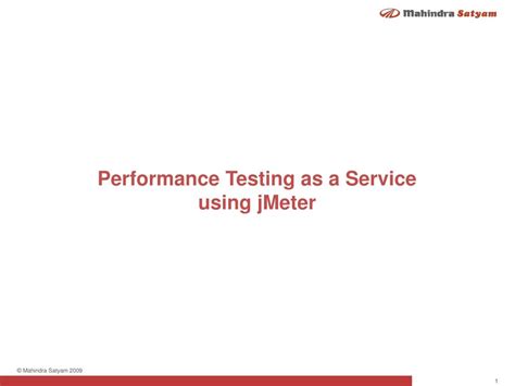 PPT Performance Testing As A Service Using JMeter PowerPoint Presentation ID