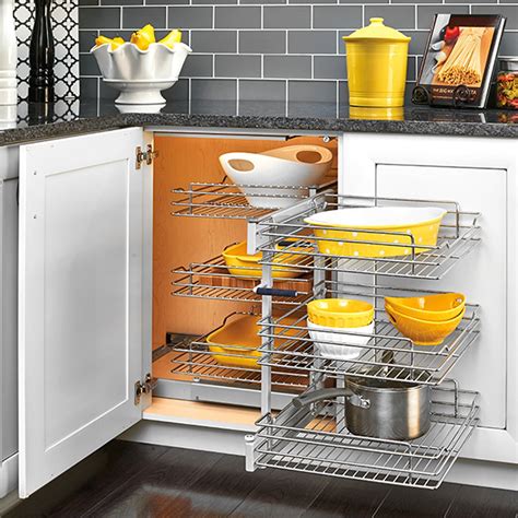 REV A SHELF Three Tier Organizer With Soft Close Chrome Rev A Shelf