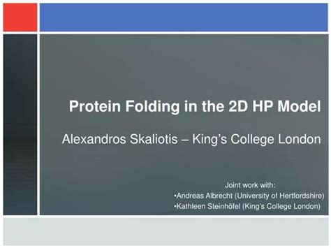 Ppt Protein Folding In The 2d Hp Model Powerpoint Presentation Free Download Id 4696852