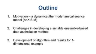 Ensemble Data Assimilation On A Non Conservative Adaptive Mesh PPTX