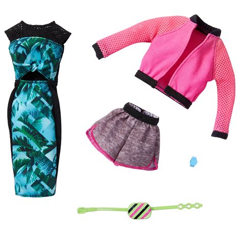 Barbie Fashions 2 Pack Clothing And Accessories Set Includes Pink Sport