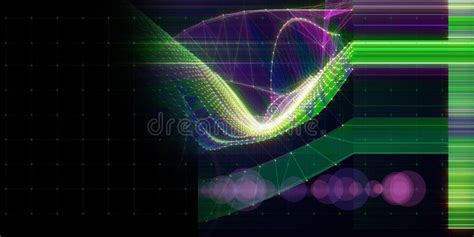 Abstract Background Polygonal Grid With Data On Dark Big Data