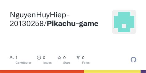 Github Nguyenhuyhiep 20130258pikachu Game