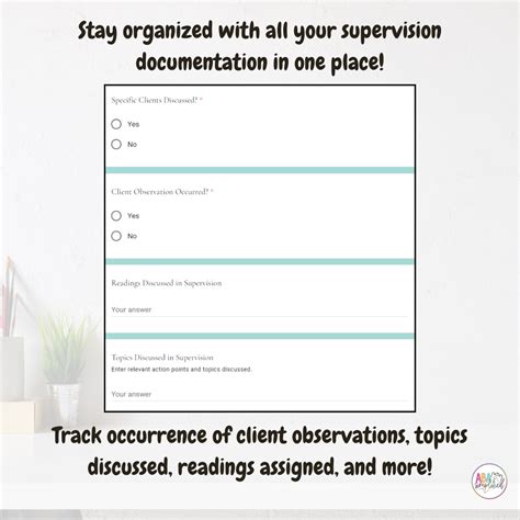 Supervision Documentation Template
