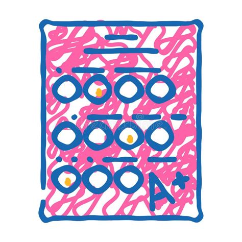 Test School Icon Doodle Illustration Stock Vector Illustration Of