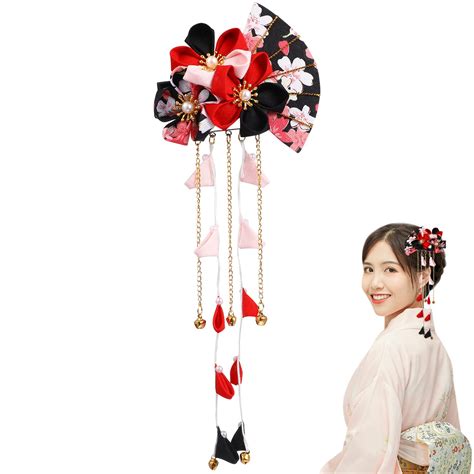 Japanese Hair Ornaments Buy Pink Floral Japanese Hair Accessories