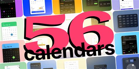 56 Calendars Ui Design Template And Date Picker Ux Guide Free Figma