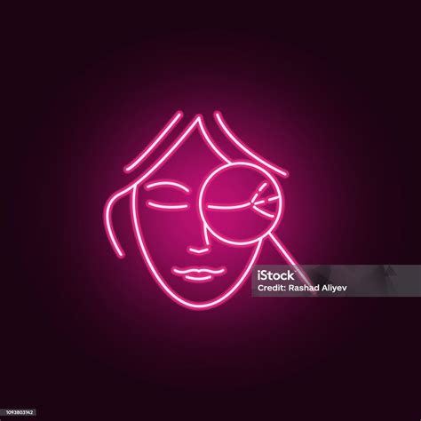 아름다움 화장품 Antiaging 아이콘입니다 네온 스타일 아이콘에 Agies 안티의 요소입니다 정보 그래픽 모바일 응용 프로그램 웹 디자인 웹 사이트에 대 한 간단한