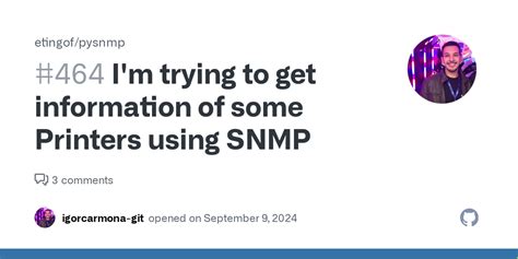 I M Trying To Get Information Of Some Printers Using SNMP Issue 464