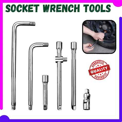 Cr V 1 2 Square Drive Extension Bar L Spanner Wrench Bolt Impact Hand Handle Box Socket Wrench
