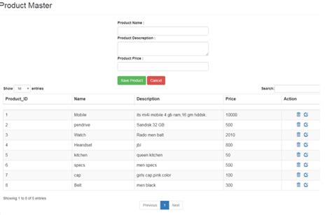 Crud Operations In Mvc Using Entity Framework With Ajax Call Jquery And All Validations