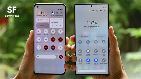 One Ui 5 0 Vs Oxygenos 13 Comparing Quick Settings Interface Of Rivals Sammy Fans
