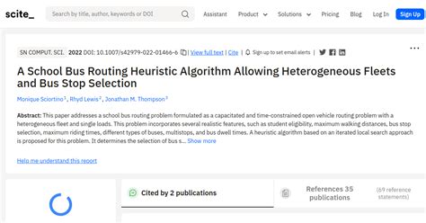 A School Bus Routing Heuristic Algorithm Allowing Heterogeneous Fleets And Bus Stop Selection