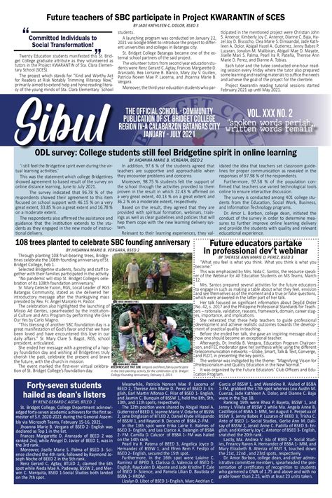 Sibul Vol Xxx No 2 Sibul Page 1 16 Flip Pdf Online Pubhtml5