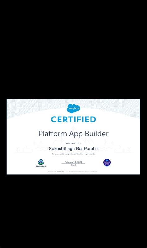 Sukesh Singh Raj Purohit☁♾️ On Linkedin Salesforcecertified Salesforce Appbuilder