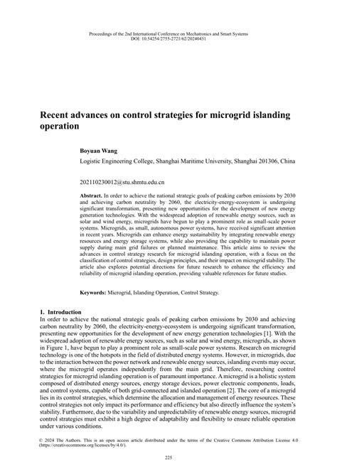 Pdf Recent Advances On Control Strategies For Microgrid Islanding Operation