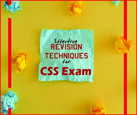 effective revision techniques for css exam jahangir s world times