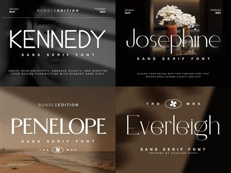Modern Sans Serif Font Bundle Sans Serif Fonts Luxury Fonts Branding Fonts Canvas Font