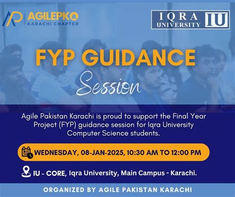Agilepakistan Agilepk Collaboration Fypguidance Iqrauniversity Iu