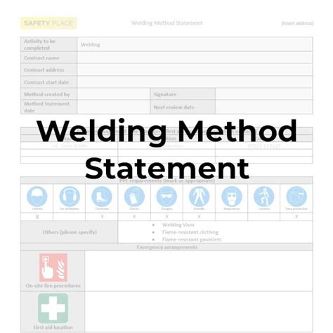 Welding Method Statement Safety Place