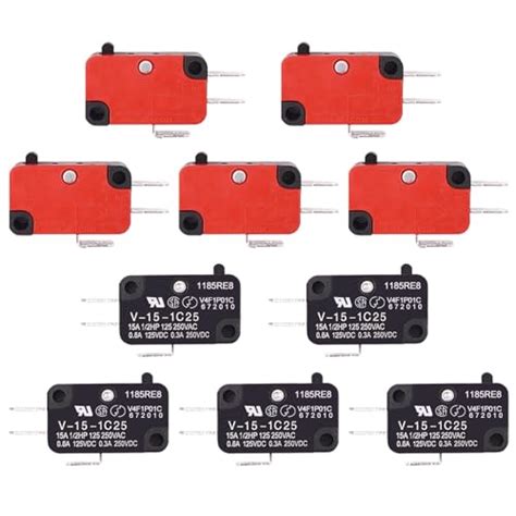 Snapklik Pcs V V A Cherry Micro Limit Switch SPDT Snap Action Button For