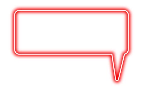 Neon Chat Bubble Png Glowing Speech Bubble On Transparent Background 31130262 PNG