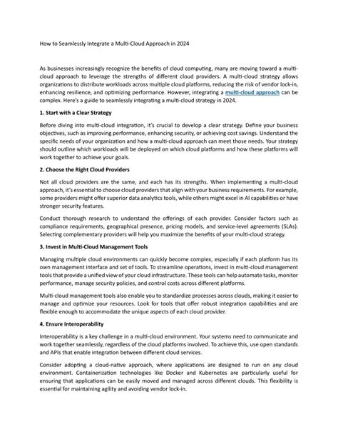 Ppt How To Seamlessly Integrate A Multi Cloud Approach In 2024 Powerpoint Presentation Id