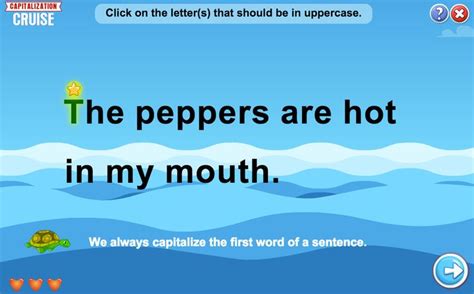 Capitalize First Word Interactive Game