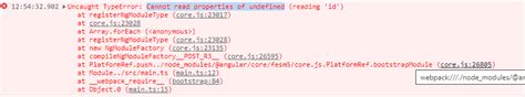 exception on application start uncaught typeerror cannot read properties of undefined