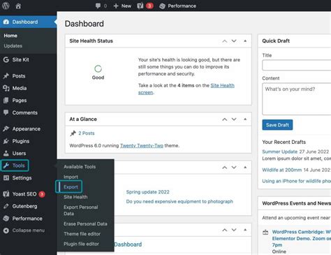 A Complete Guide To Exporting And Importing Your Wordpress Website Clook Blog