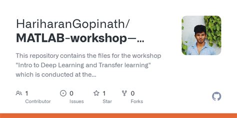 Github Hariharangopinathmatlab Workshop Intro To Deep Learning And