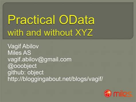 Practical Odata Ppt
