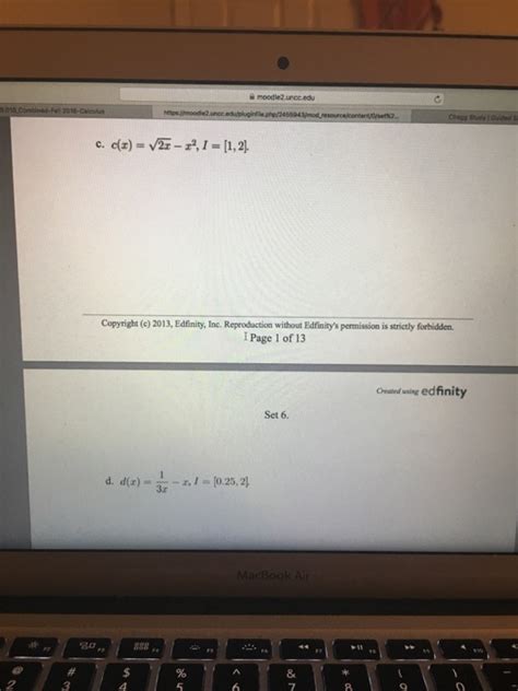 Solved Set 6 Name Section Number 1 In Each Of Exercises Chegg Com