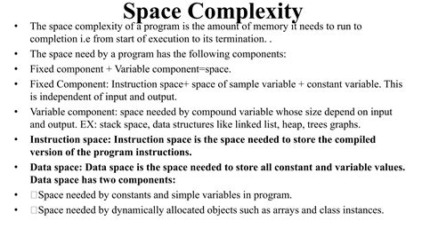 Performance Analysistime And Space Complexity Pptx