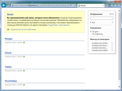 SharePoint Excel Services Создаем кредитный калькулятор