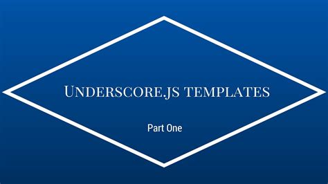 how to use underscore js templates youtube